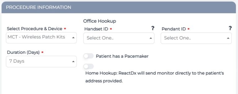 ReactDx | New Enrollments Information